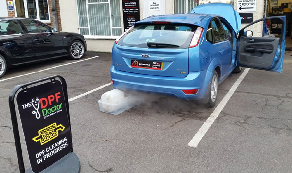 Another Ford Focus 1.6 TDC in this week with a blocked DPF