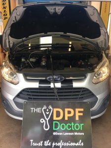 2013 Ford Transit Custom DPF Fault Fixed and Cleaned in Falkirk