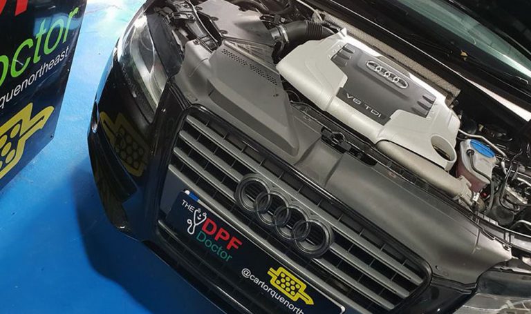 Audi A5 with Blocked DPF Fixed and Cleaned in Newcastle